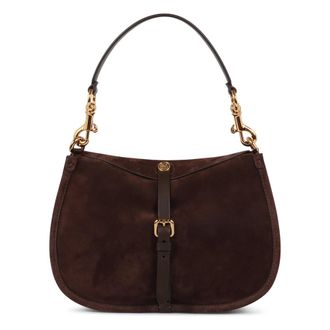 Etro Wildleder Kalbsleder Schultertasche - - Bags - Damen - Braun - ONE SIZE
