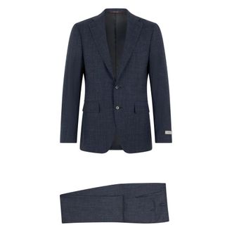 Canali Komplettes Sakko und Hose aus Wollmischung - - Suits - Herren - Blau - M