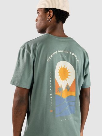 Billabong Sun Down Adiv Premium T-Shirt vert