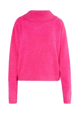 Mymo Strickpullover Damen Rosa
