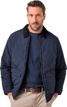 JP1880 JP1880 Herren Steppjacke, Kreuzstepp, Cordkragen Jacke, Navy Blau, 4XL EU