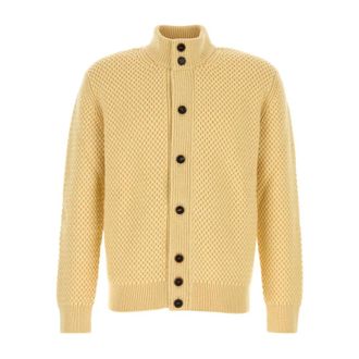 Ermenegildo Zegna Homme, Pulls, Jaune, Taille: M Cashmere Cardigan
