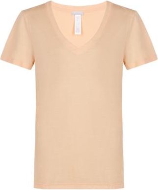 Hanro T-shirt en coton m&eacute;lang&eacute;