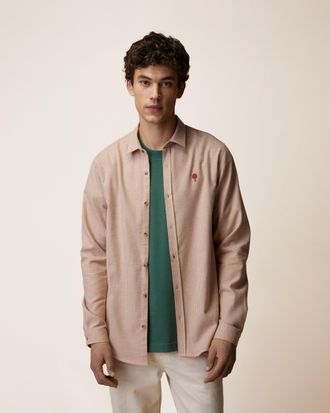 Faguo Chemise ray&eacute;e cr&egrave;me