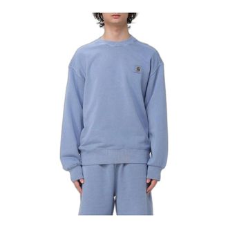 Carhartt Work in Progress Embroidered Logo Sweatshirt - - Sweatshirts & Hoodies - Herren - Blau - XL