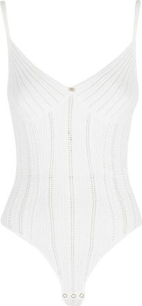 Elisabetta Franchi Femme, Tops, Blanc, Taille: 38 FR Body