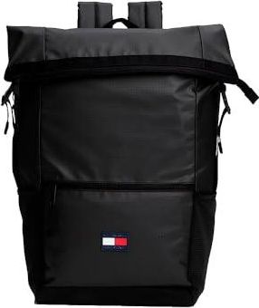 Tommy Hilfiger Tjm Daily Tech Roll Top Backpack BDS - Black One Size, Bds - Black, taille unique
