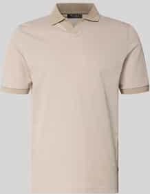 Maerz Regular Fit Poloshirt aus Baumwolle mit V-Ausschnitt