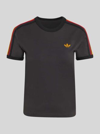 adidas Originals T-Shirt mit Label Stitching aus Baumwoll-Mix