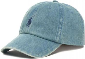 Ralph Lauren unisex, Accessoires, Bleu, Taille: ONE Size Casquette de baseball en denim