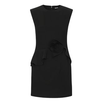 Rotate Rosetten-Pech-R&uuml;schen-Minikleid - - Dresses - Damen - Schwarzk - S