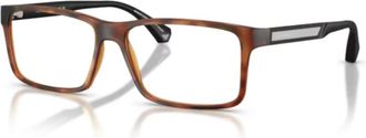 Emporio Armani unisex, Accessoires, Brun, Taille: 56 MM 3038 Optical Frame