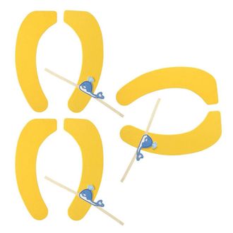 BESPORTBLE Ciieeo 3 Paar Waschbare Toilettensitzbezüge Groß mit Griff Selbstklebend Wärmeisolierend rutschfest Toilettensitzkissen für Bad und Kalte Tage