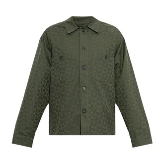 Kenzo Monogram Shirt - - Shirts - Herren - Gr&uuml;n - M