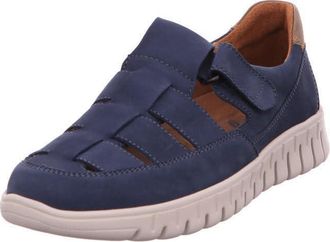 Waldl&auml;ufer Herrenschuhe - Bequeme Slipper - Halbschuhe H-Baldo 907301 201 206 Blau, EU 41