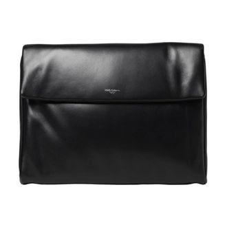 Dolce & Gabbana Schwarze Leder Clutch - - Bags - Herren - Schwarzk - ONE SIZE