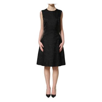 Dolce & Gabbana Ausgestelltes A-Linien-Kleid - - Dresses - Damen - Schwarzk - S