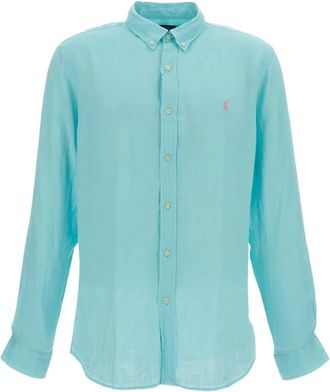 Polo Ralph Lauren Homme, Chemises, Bleu, Taille: 2XL Chemise en lin