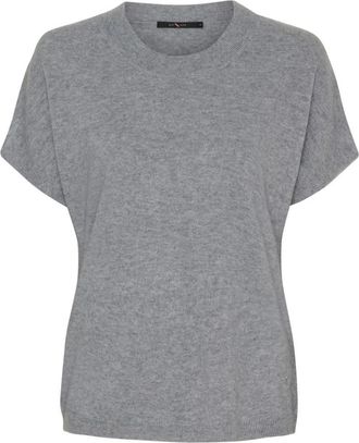 BTF-CPH Btfcph, Femme, Pulls, Gris, Taille: 36 FR T-shirt &agrave; col rond en maille fine