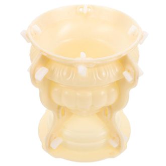 Artibetter Selbstgemacht Blumentopfform Rund Kunststoff Gussform f&uuml;r Pflanzgef&auml;&szlig;e Wiederverwendbare Bastelform f&uuml;r Beton Zement Gips Kreative Pflanzk&uuml;bel Herstel