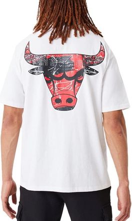 New Era Chicago Bulls T-Shirt Herren Shirt weiß XL