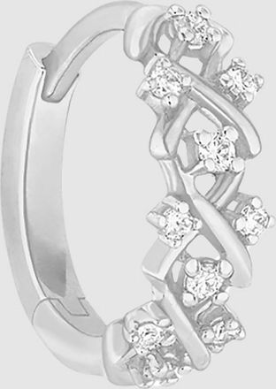 Stone Paris Mini Créole Dunaway Diamants Or Blanc (vendue à lunité)