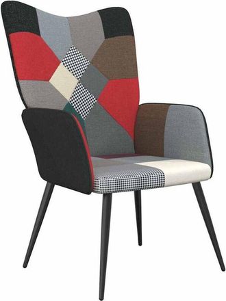 vidaXL Chaise de relaxation Patchwork Tissu Vidaxl