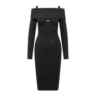 ADĀMO Andrea Adamo Femme, Robes, Noir, Taille: 40 FR Midi Robes
