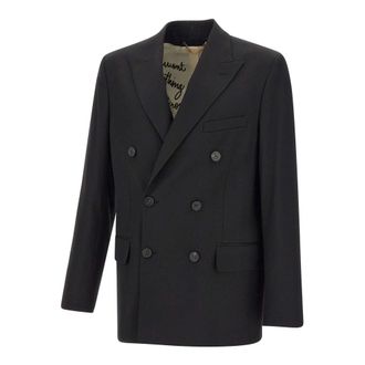 Golden Goose Schwarzer Woll-Dave-Blazer - - Jackets - Herren - Schwarzk - XL