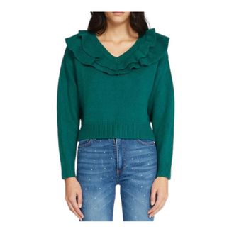 Silvian Heach Elegantes Blumenkleid - - Knitwear - Damen - Gr&uuml;n - M
