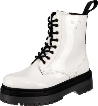 Lumberjack Lumberjack Damen Elyse Springerstiefel, Weiß, 36 EU