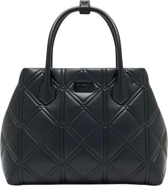 Emporio Armani Femme, Sacs, Noir, Taille: ONE Size Effetto Nappa Handbag