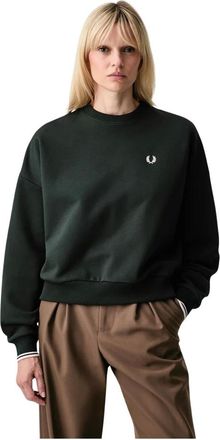 Fred Perry Damen, Sweatshirts & Hoodies, Gr&uuml;n, MGr&ouml;&szlig;e