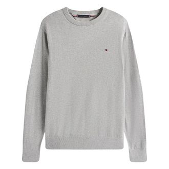 Tommy Hilfiger Pima Org Ctn Cashmere Crew Neck - - Knitwear - Herren - Grau - M