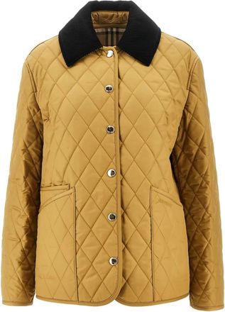 Burberry Femme, Vestes, Brun, Taille: 36 FR Dranefeld Quilted Jacket