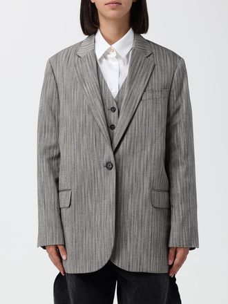 Paul Smith Relaxed-Fit Blazer aus gestreifter Viskose mit Oversize-Schultern