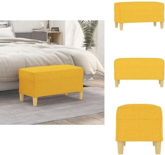 vidaXL Sitzbank Hellgelb 70x35x41 cm Stoff - Sitzbank - Flurbank - Sofa - Polsterm&ouml;bel - Beistelltisch