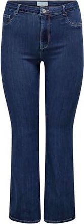 Only Carmakoma Jean Flared Jeans Flared Fit Taille Moyenne Dark Blue Denim 54 34 Dark Blue Denim (US) 54 / L34