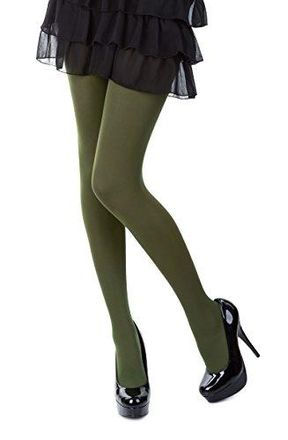 Romartex multicolore collants en microfibre 40 DEN, 32 couleurs et différentes 5 tailles, XL, kaki