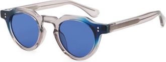 Generic Lunettes De Soleil Homme &Agrave; Monture Fine For Femmes, Id&eacute;ales For Les Photos De Rue Et Le Shopping (UV400).(Blue)