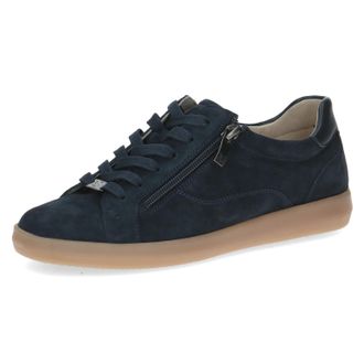 Caprice Caprice Damen Sneaker flach aus Leder zum Schn&uuml;ren, Blau (Ocean Suede), 37.5 EU