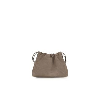 Brunello Cucinelli Femme, Sacs, Beige, Taille: ONE Size Bos Taurus Shoulder Bag