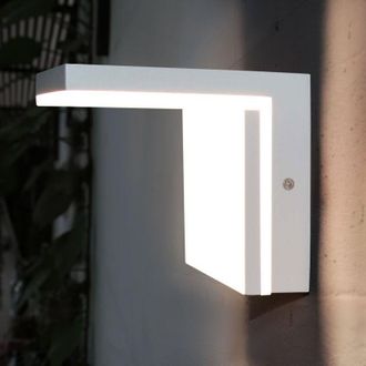 Nowa Nowa - Applique extérieure Lampe de façade led Applique murale Lampe de porte dentrée blanche h 14,5 cm