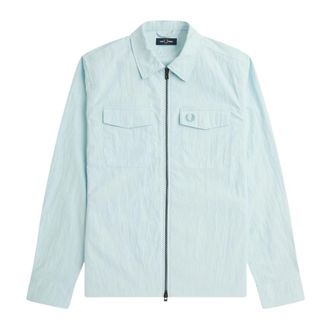 Fred Perry Leichte Overshirt - - Jackets - Herren - Blau - M