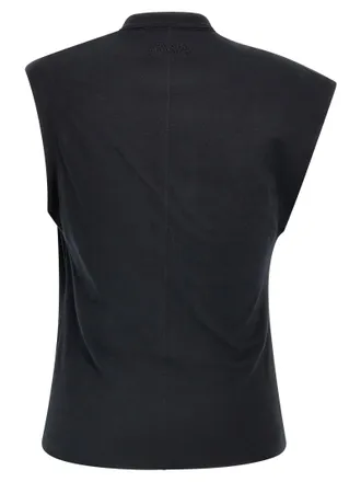Isabel Marant Womens Black Cotton Sleeveles T-Shirt