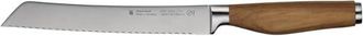 WMF Grand Wood Brotmesser 32,4 cm, Messer Holzgriff, Made in Germany, Olivenholzgriff, Messer geschmiedet, K&uuml;chenmesser Spezialklingenstahl, Performance C