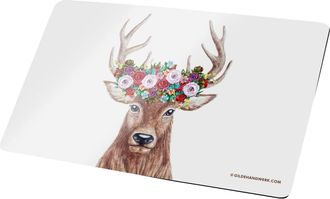 Gilde Fr&uuml;hst&uuml;cksbrettchen Brotbrettchen Brettchen, Hirsch Heimat 23,5 x 14,5cm (Heimat Liebe)