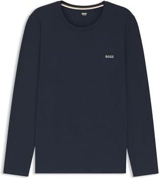 BOSS Hommes Mix&Match LS-Shirt R Top &agrave; Manches Longues en Coton Stretch &agrave; Logo brod&eacute;