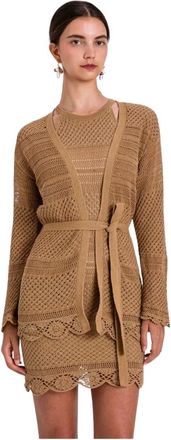 Twinset Femme, Robes, Brun, Taille: 38 FR Knitted Robes