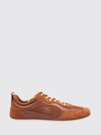 Tory Burch Baskets basses Field en cuir et mesh avec logo Double T
